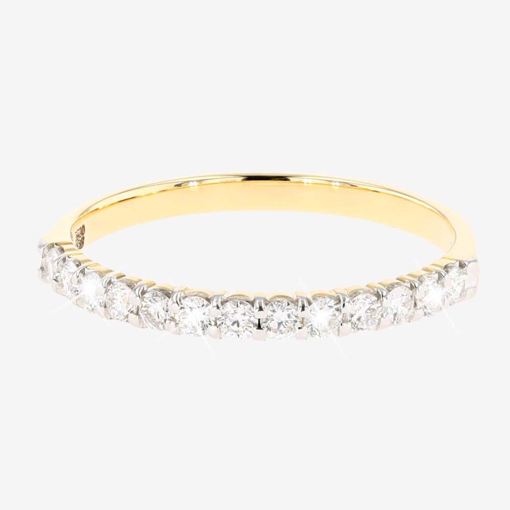 18ct Yellow Gold Diamond Eternity Band Ring .33ct | Warren James