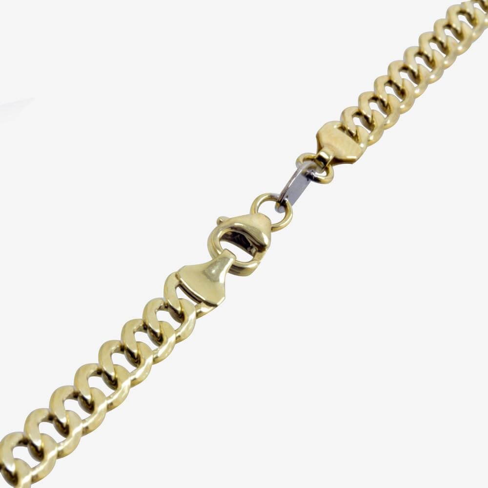 9ct Gold & Silver Bonded 18 inch Curb Chain at Warren James