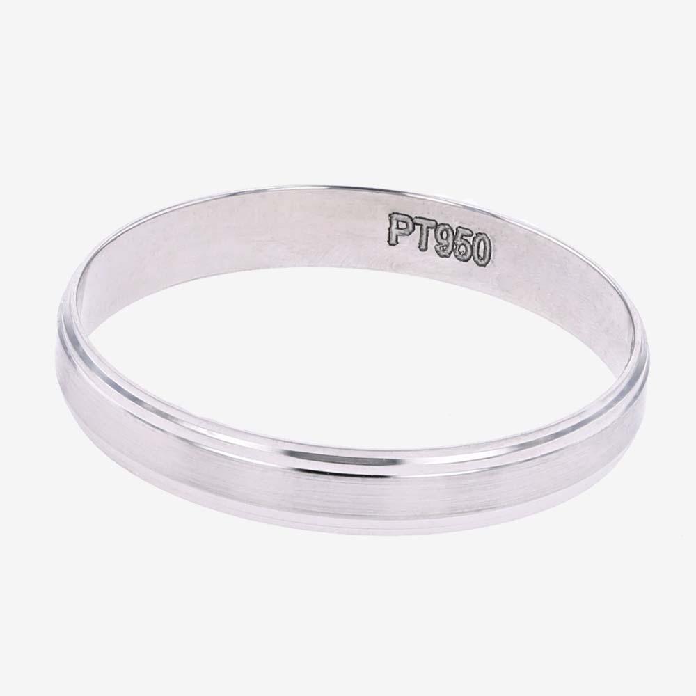 Platinum Ladies Luxury Weight Brushed Band Ring 3mm | Warren James