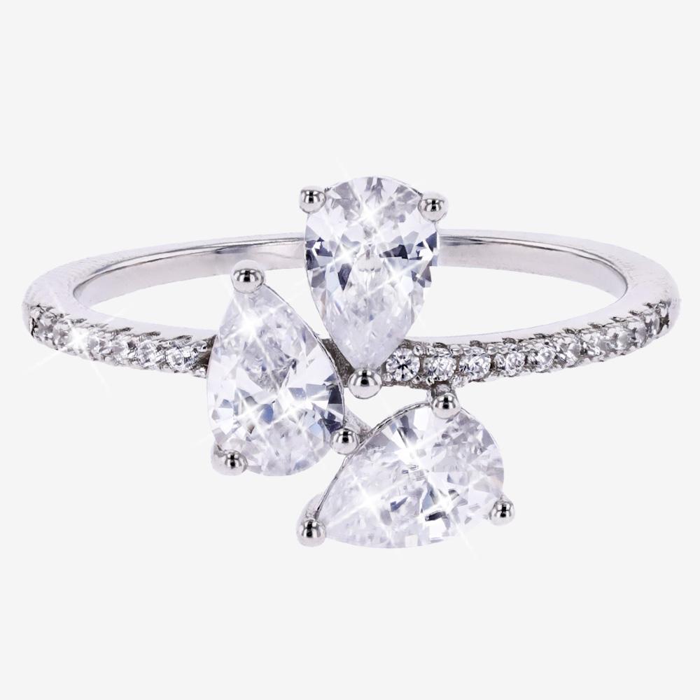 Silver Petal Cluster Ring | Warren James