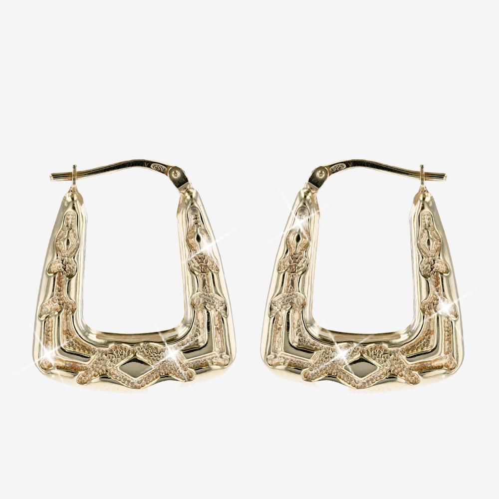 18ct Gold Vermeil On Silver Vintage Handbag Hoops | Warren James